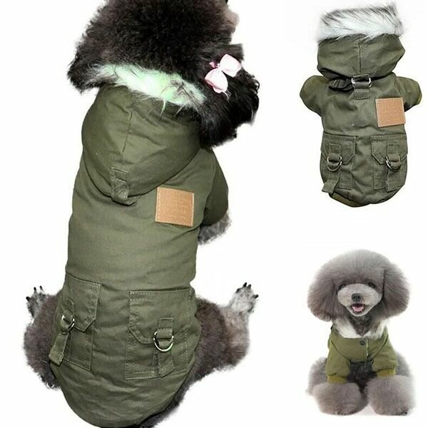 Одежда для собак мелких и средних пород осень, зима, демисезонная куртка комбинезон