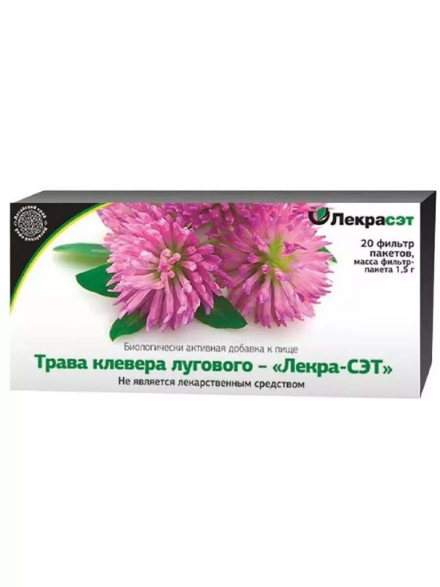 Клевера лугового трава 1,5 20 шт. фильтр-пакеты лекра--5шт.