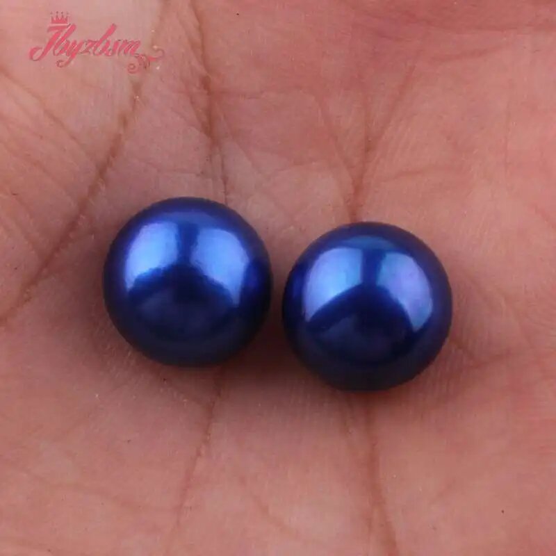 Бусины из пресноводного жемчуга jbyzbsm 11 мм Темно-синий, Dark Blue