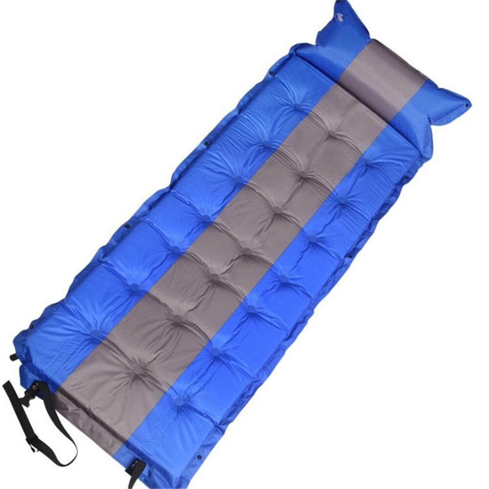 Туристическая кровать для кемпинга на открытом воздухе, надувной влагозащитный коврик, подушка, портативная воздушная кровать