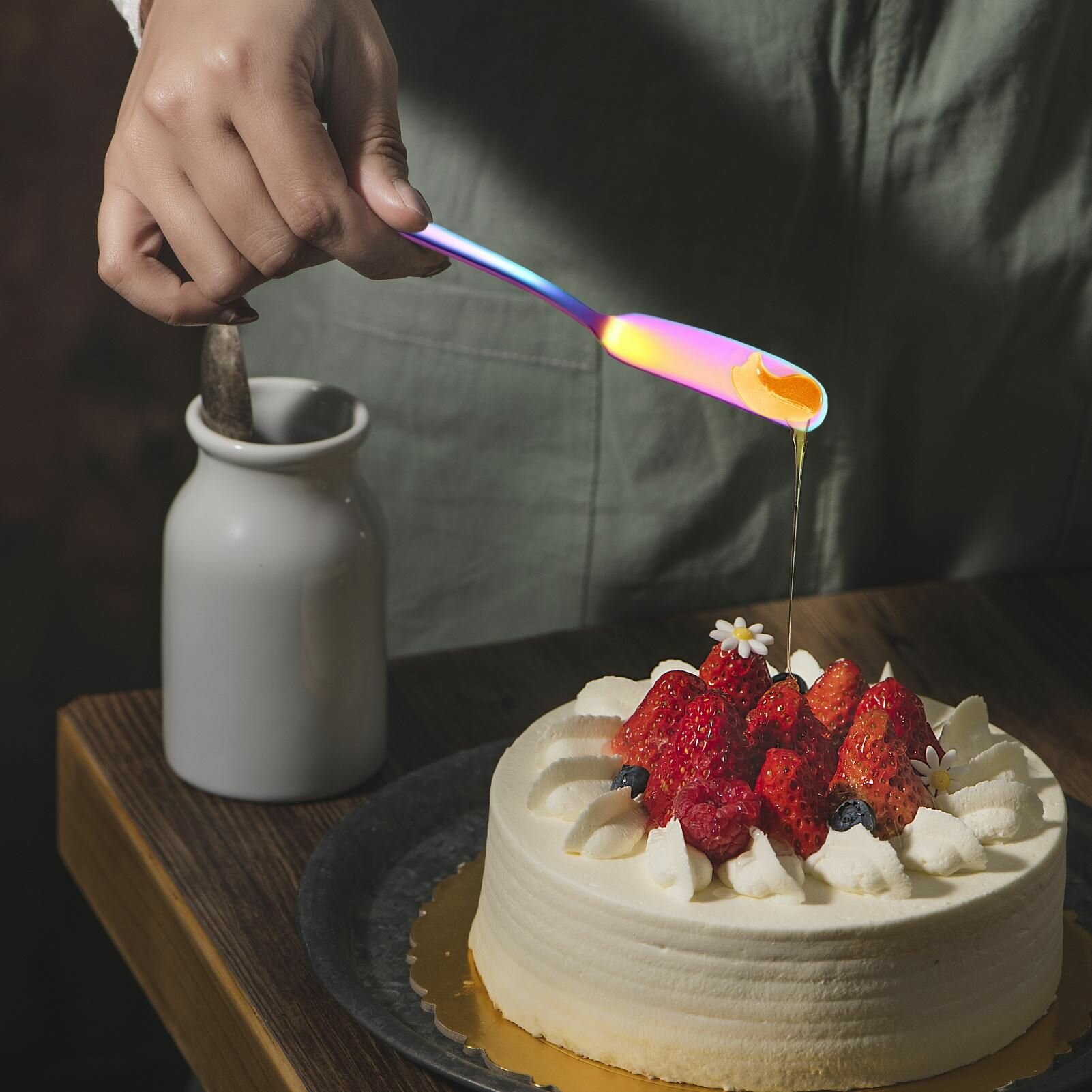 Нож для масла из нержавеющей стали, лопатка варенья, сыра, крема, 16.5cm