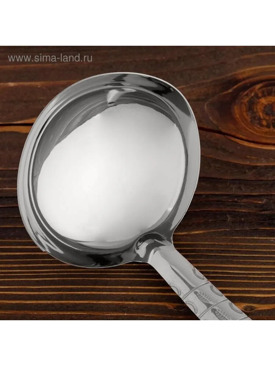 Поварешка для казана с деревянной ручкой