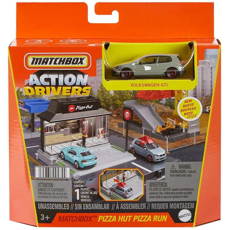 Машинка Matchbox Action Drivers Pizza Hut Pizza Run with Volkswagon GTI