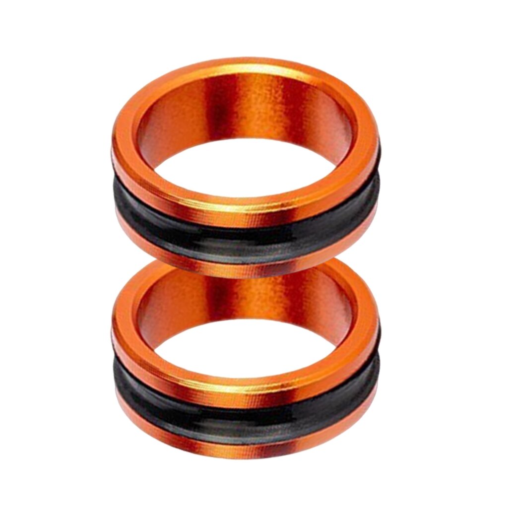 2шт, кольцо из алюминиевого сплава, кабельное кольцо-оранжевый