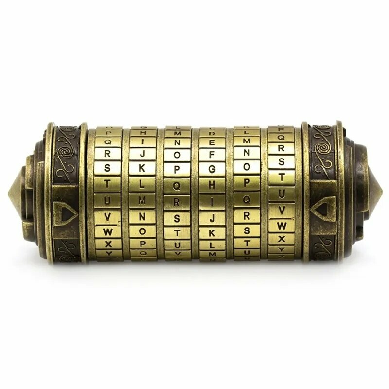 Головоломка "Brains Da Vinci Cryptex" Metal, металл, ретро-дизайн, несколько уровней