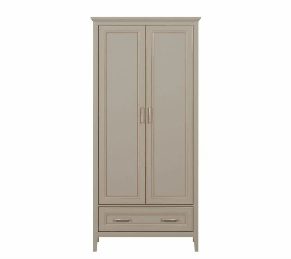 Шкаф БРВ-Мебель Classic SZF2D1S/95, 203 x 62.5 x 95 см, цвет: глиняный серый