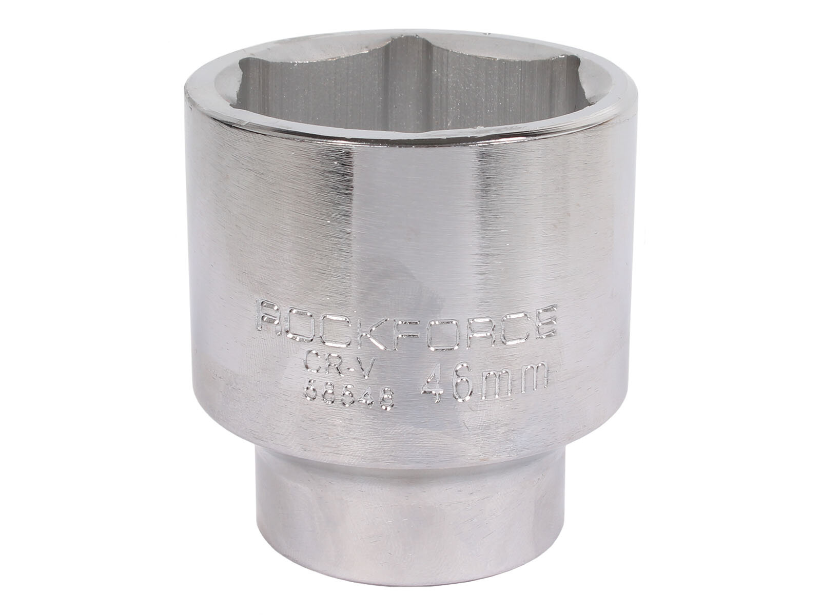 Торцевая головка ROCKFORCE, CrV, хромоникелевое покрытие, 3/4, 46мм