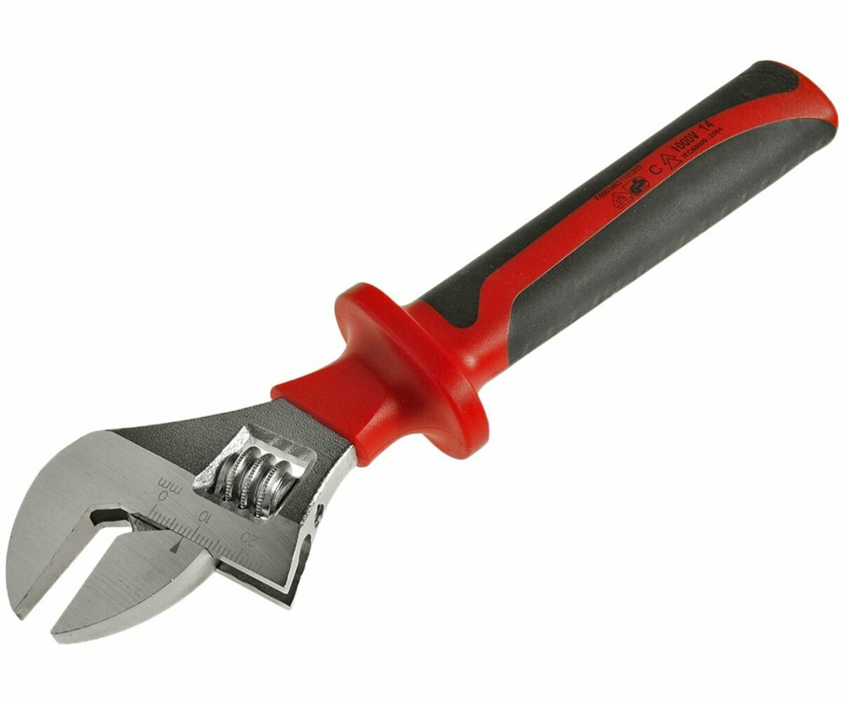 JTC-I010 Ключ разводной диэлектрический 200мм (8"), до 28,6 мм