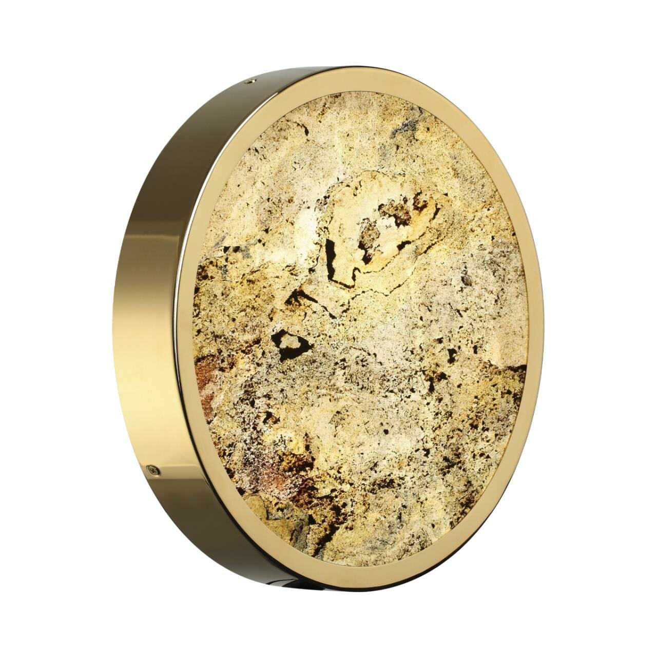 ODEON LIGHT 5079/24L L-VISION ODL24 209 зол./серо-беж./металл/натур. камень/акрил Настенный светильник с переключ. цветов. темпер. LED 24W 3000К/4000K/6000K BERGI