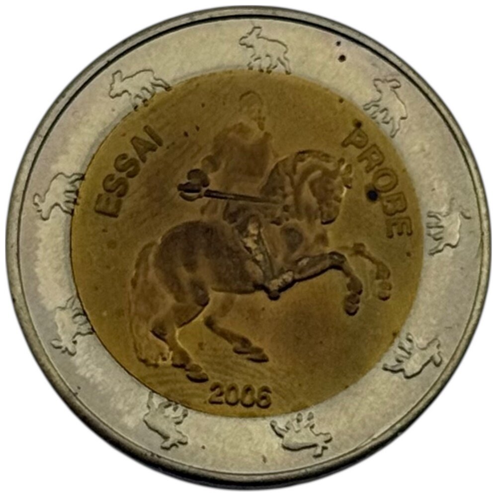 Швеция 2 евро (Xeros) 2006 г. (Проба)