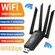 4 антенны USB беспроводной ретранслятор, усилитель сигнала Wi - Fi, одночастотны...