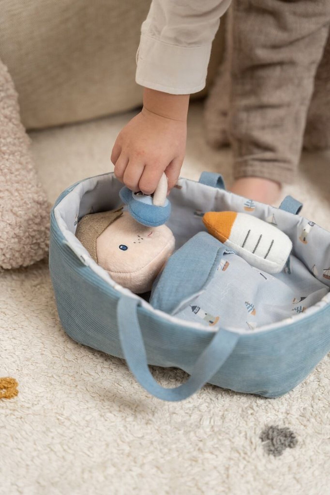 Мягкая игрушка Little Dutch Baby doll Jim Sailors Bay Blue - Кукла-малыш Джим с аксессуарами - Little Dutch LD4554