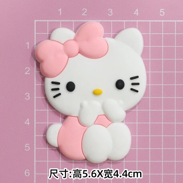 Miniso Hello Kitty Мягкий клей для обуви из ПВХ своими руками, аксессуары для обуви Sanrio Cartoon, подвески для сабо, сандалий, украшения для вечеринок, подарки,