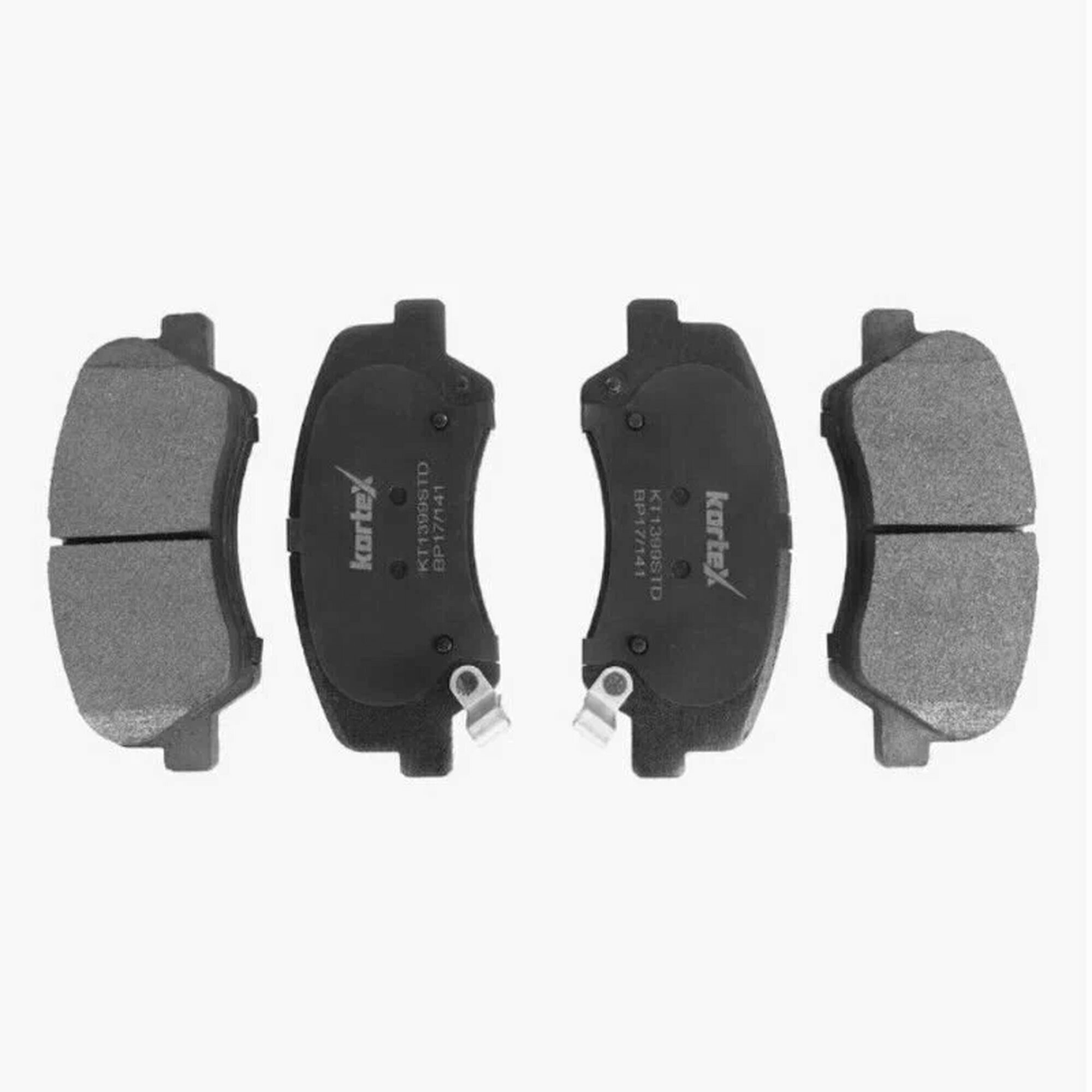 Тормозные колодки дисковые передние KORTEX KT1399STD для а/м Hyundai Solaris, Kia Rio