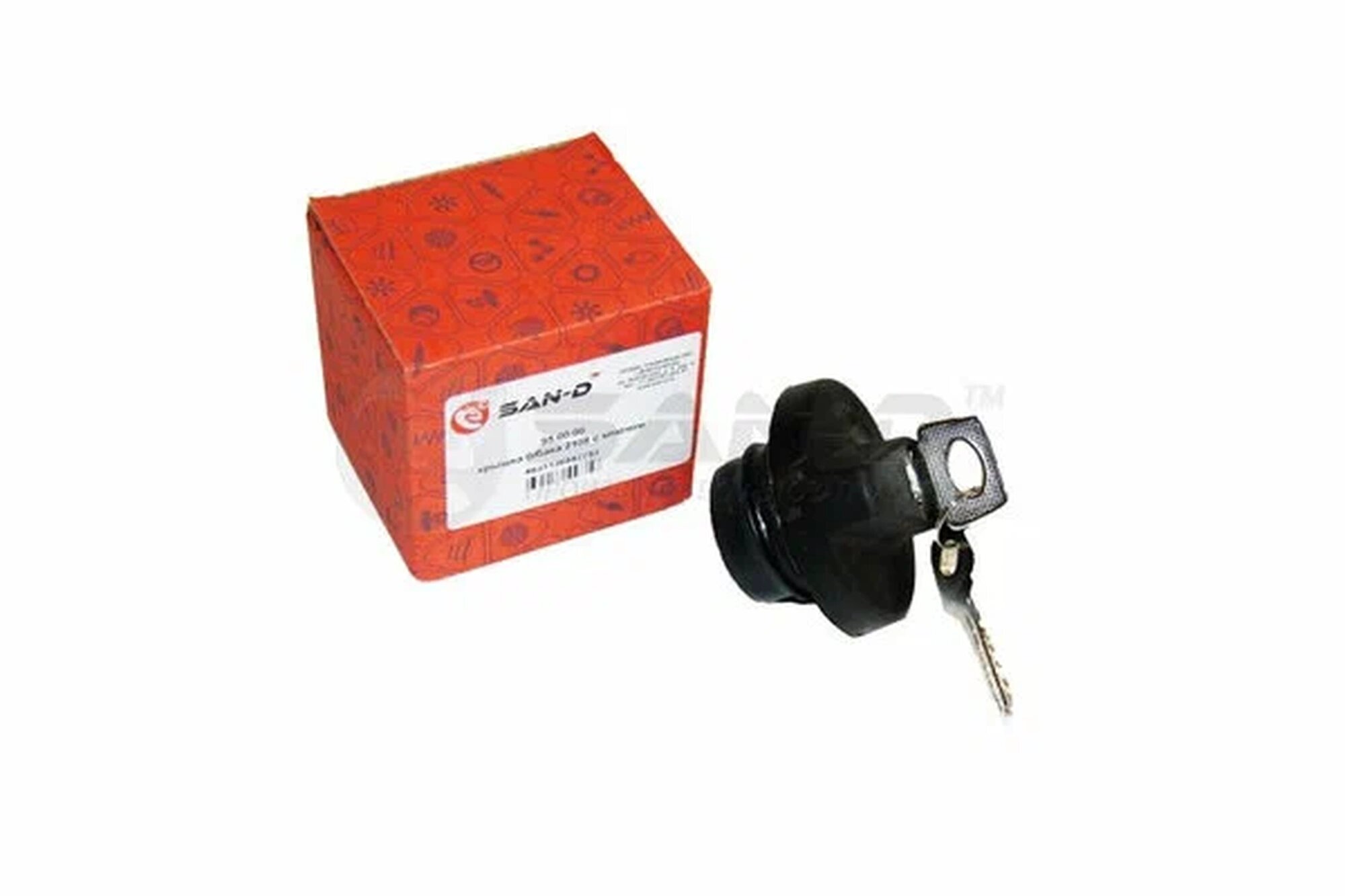 Крышка бензобака SAN-D KB2080, для 2108, с ключом, ABS пластик