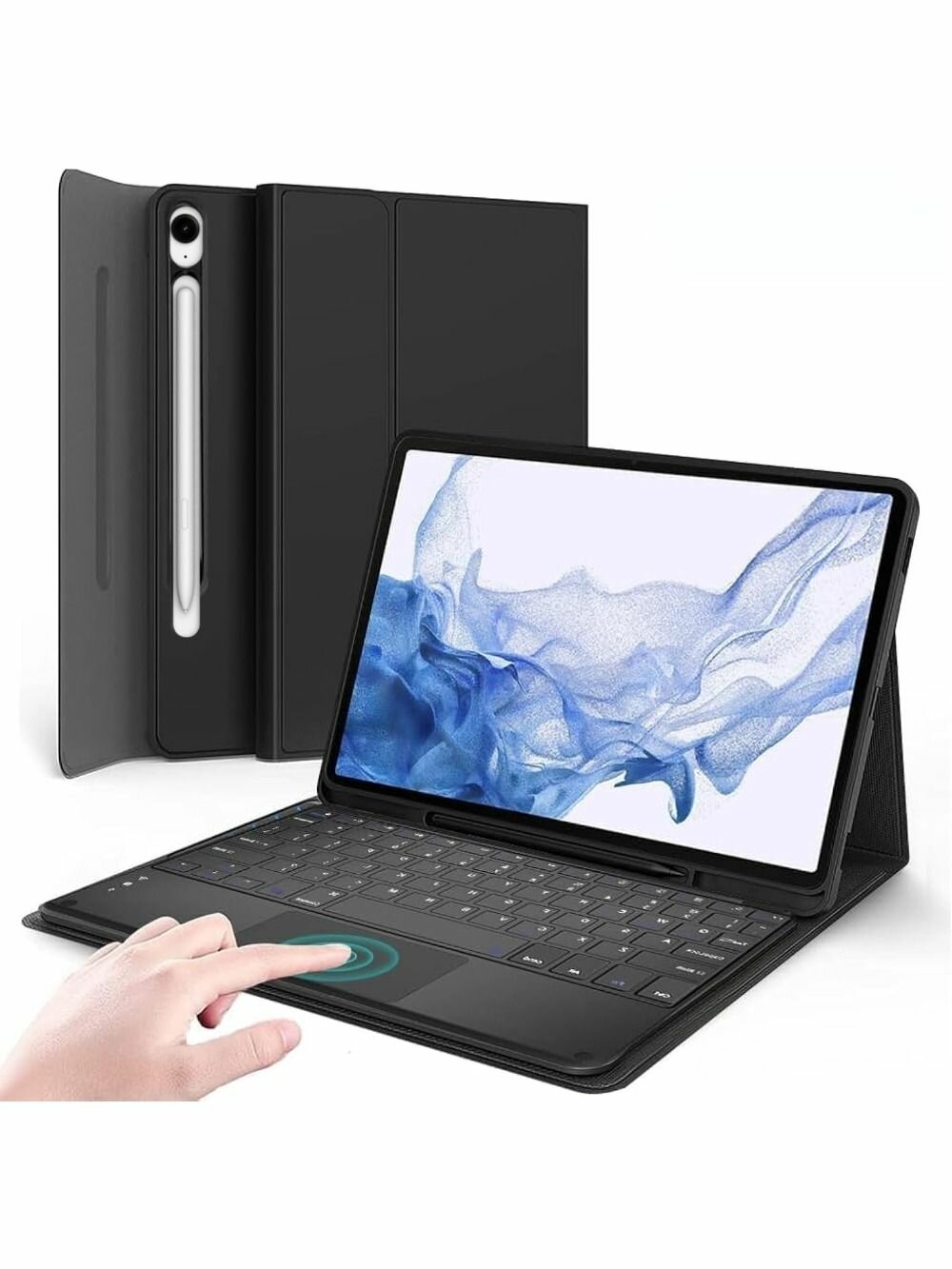 Русский Клавиатура и чехол для Samsung Galaxy Tab S10 FE 5G