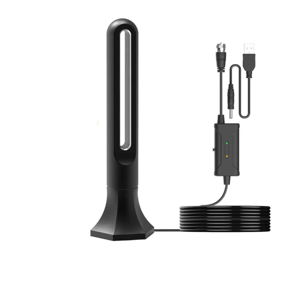 Комнатный цифровой HDTV-антенный усилитель с бесплатными каналами 4K 1080p, 25 дБи, спутниковый ТВ-ресивер, дальность приема 150 миль