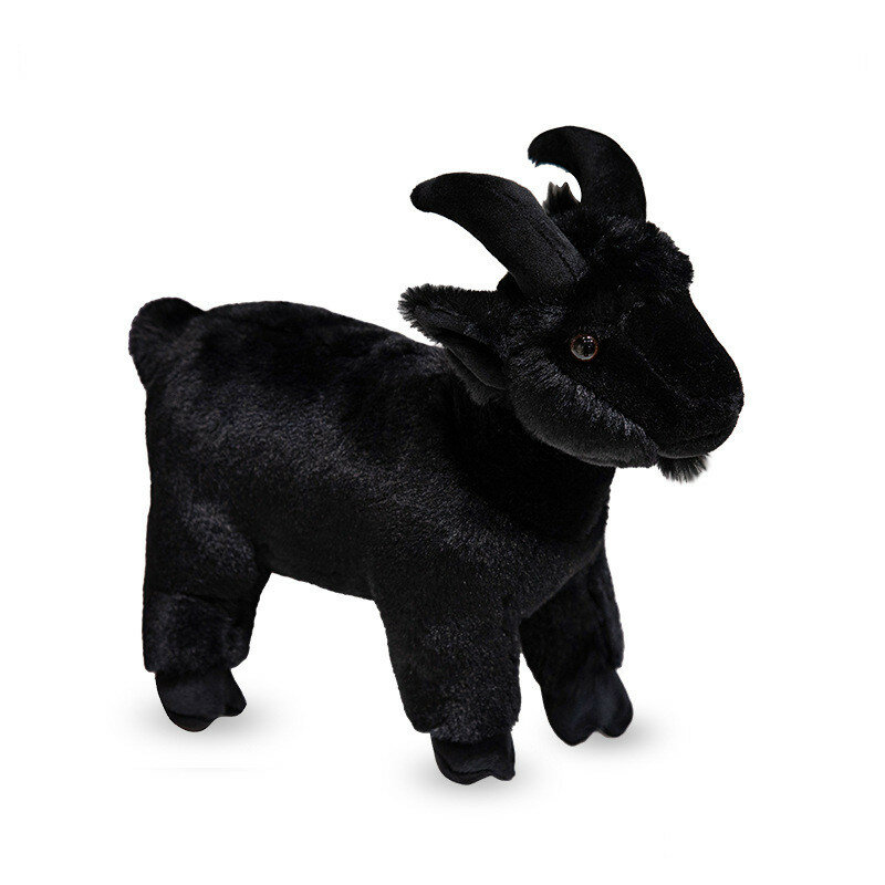 Endearing goat plush toy with short fur ideal for childrens bedroom decoration gifts