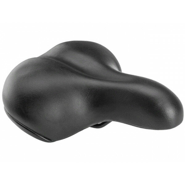 Седло HOGGER, комфорт 250x215 мм, унисекс, эластомер, черное (25)