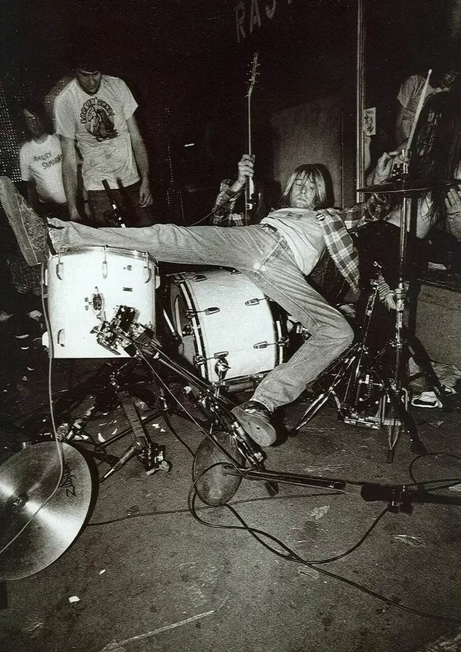 Плакат, постер Nirvana - Курт Кобейн - Нирвана группа Rock Music на бумаге, размер 21х30см