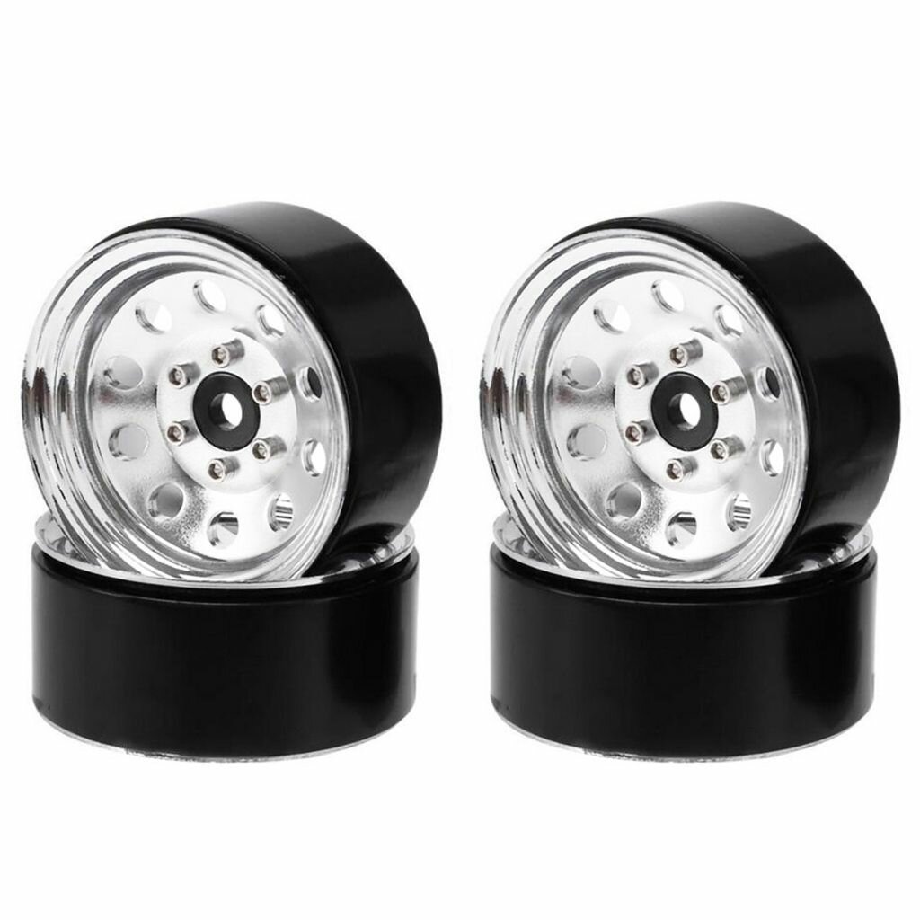 Металлическая ступица колеса, комплект бедлоков 1,9 дюйма для гусеничного автомобиля с дистанционным управлением SCX10 в масштабе 1/10, аксессуары для обновления с четырьмя приводами