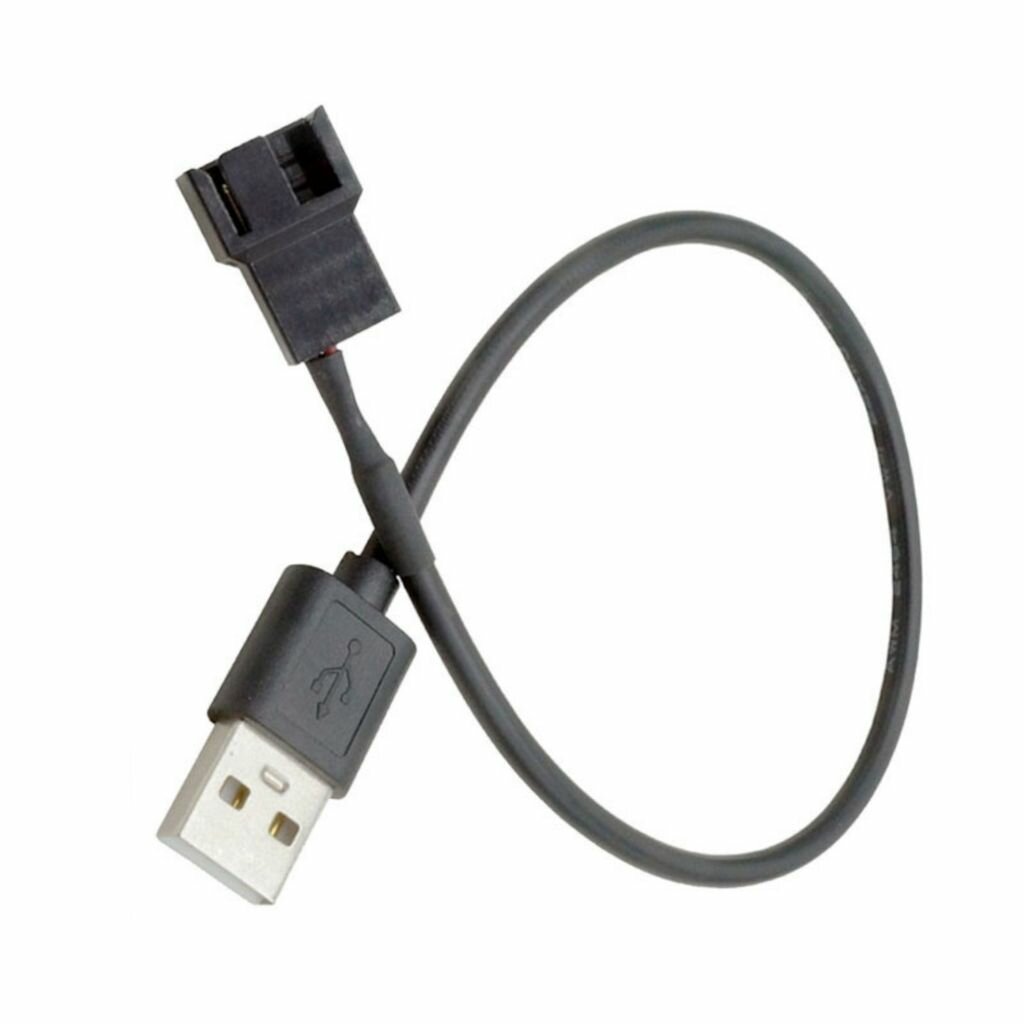 Кабель-адаптер вентилятора компьютера USB 5V-30 см-от до 4Pin