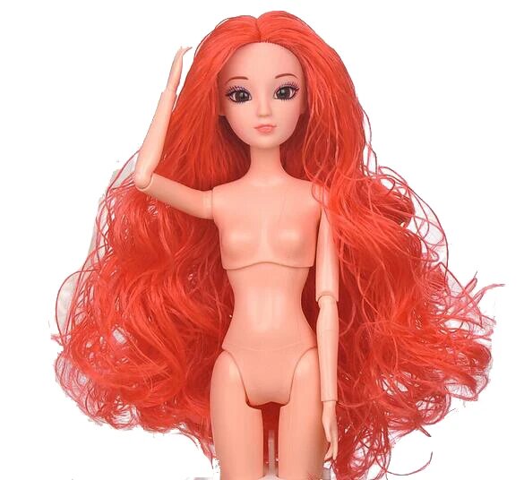 Реалистичная 3d-голова для глаз 1/6 BJD, самодельная голова, акриловые глаза, голова, шарниры, тело, кукла, игрушки для девочки, подарок для куклы