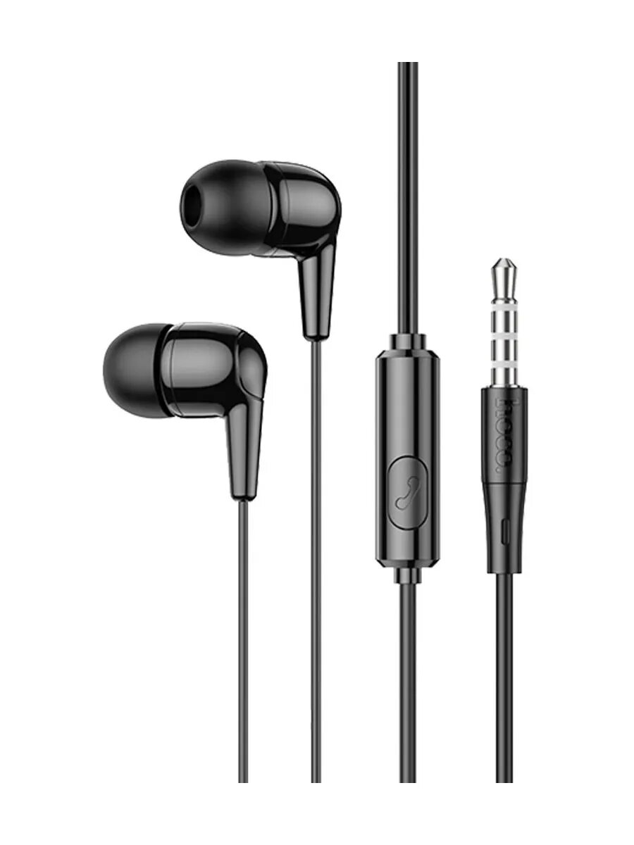 Наушники Hoco M97 Enjoy M, проводные, внутриканальные, I-образный разъём, 1.2 м, чёрные