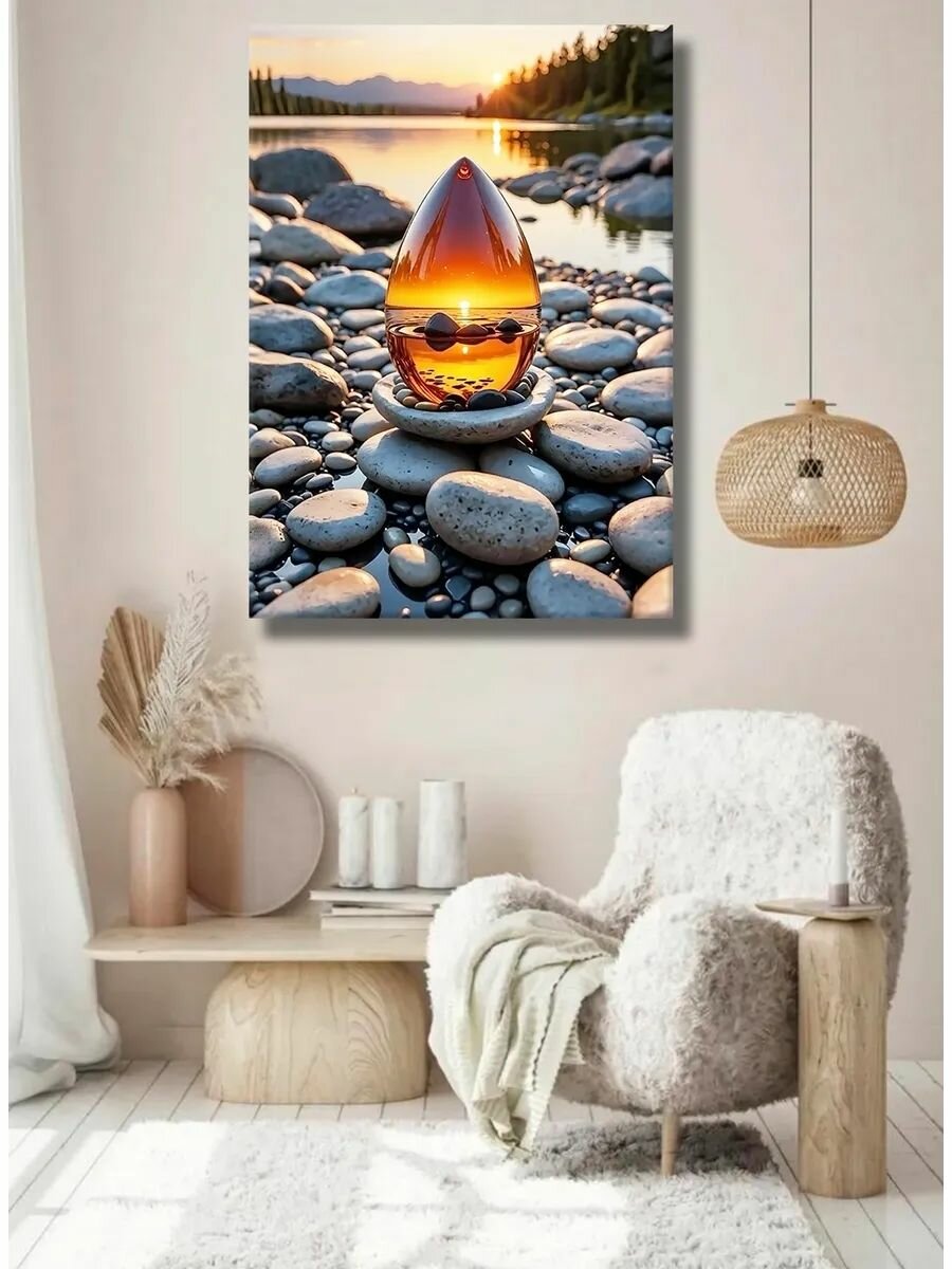 Картина "Капля солнца", на стену 50х70см 1шт.