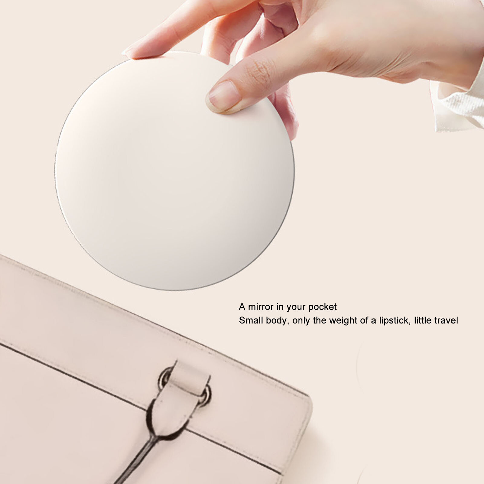 УФ-косметическое зеркало, умное портативное двустороннее 2-кратное увеличительное перезаряжаемое компактное зеркало с УФ-камерой для проверки солнцезащитного крема