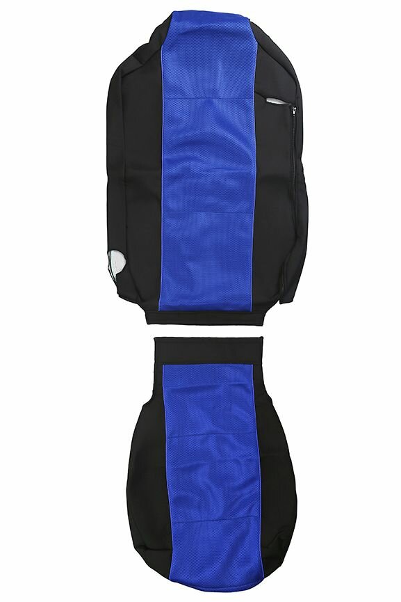 Чехол сиденья для Камаз К5 с 2020 г (2 ремня, 2 высоких сиденья) Синий