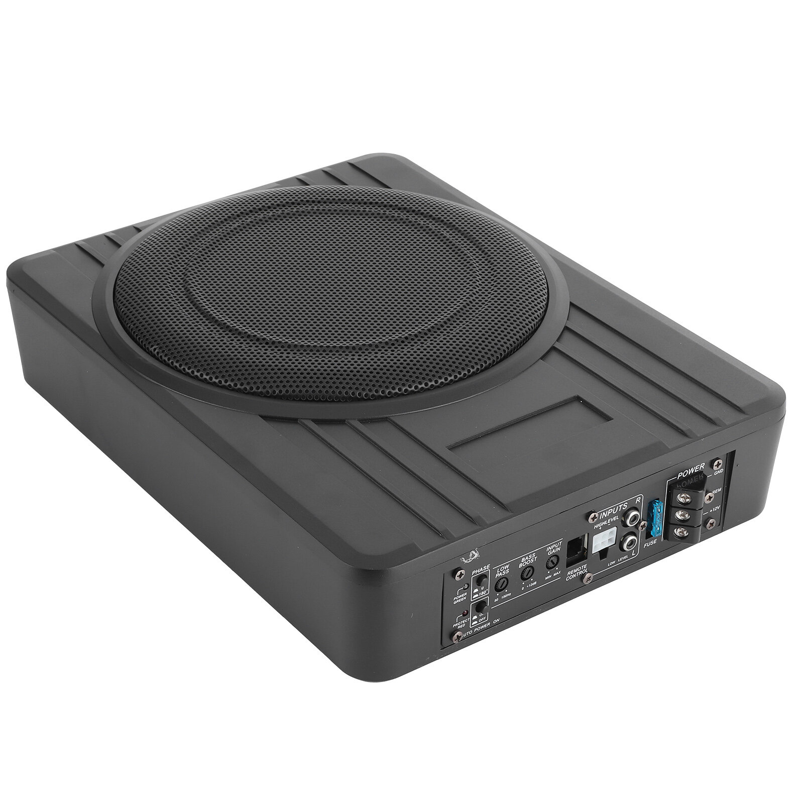 10 дюймов 12 В 800 Вт сабвуфер под сиденьем тонкий аудио басовый динамик чистый звук для модификации автомобиля