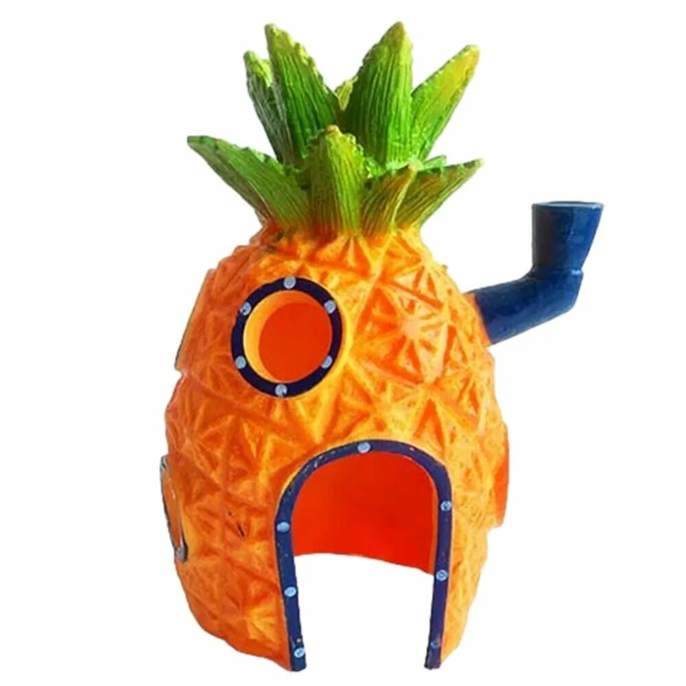 Губка Боб Ананасовый домик/Декорация для аквариума "Ананасовый домик"