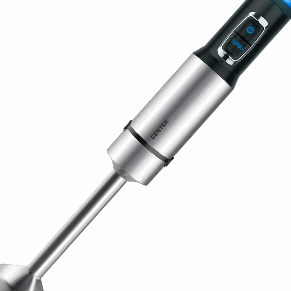 Блендер погружной Centek CT-1311, 1500Вт, 15 скоростей, 5 насадок, стакан, черный (CT-1311)