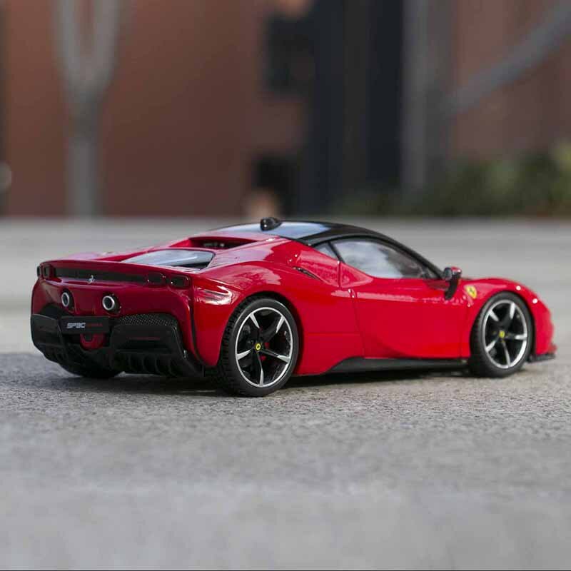 Bimeigao 1:24 Ferrari Имитационная легкосплавная модель автомобиля SF90 STRADALE static sports car toy