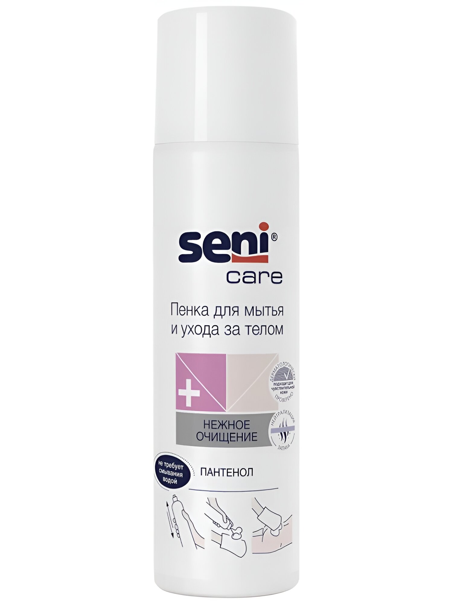Пенка Bella "Seni Care" для тела, с пантенолом, не требует смывания, 250 мл