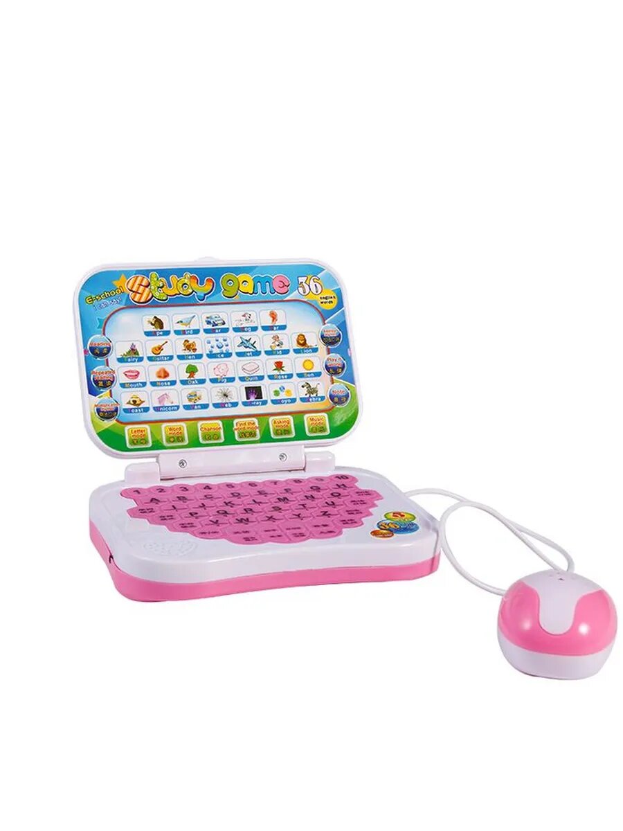 Детская обучающая машина (268, батарейка, розовая)