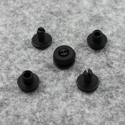 Клепки 3 мм черные пластиковые (10 шт)