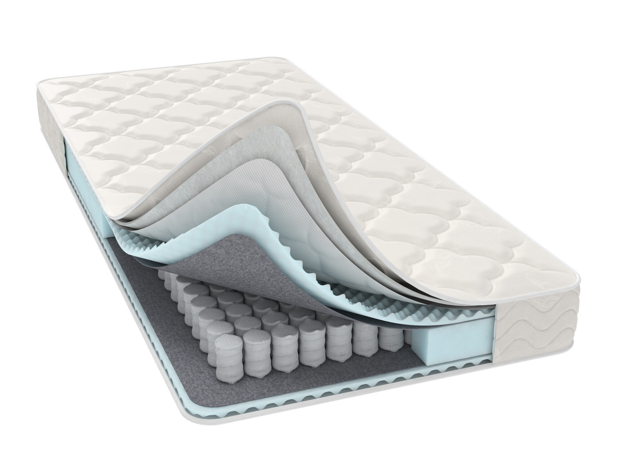 Матрас Proson Plain 180х190 высота 18 см анатомический средней жесткости Независимые пружины