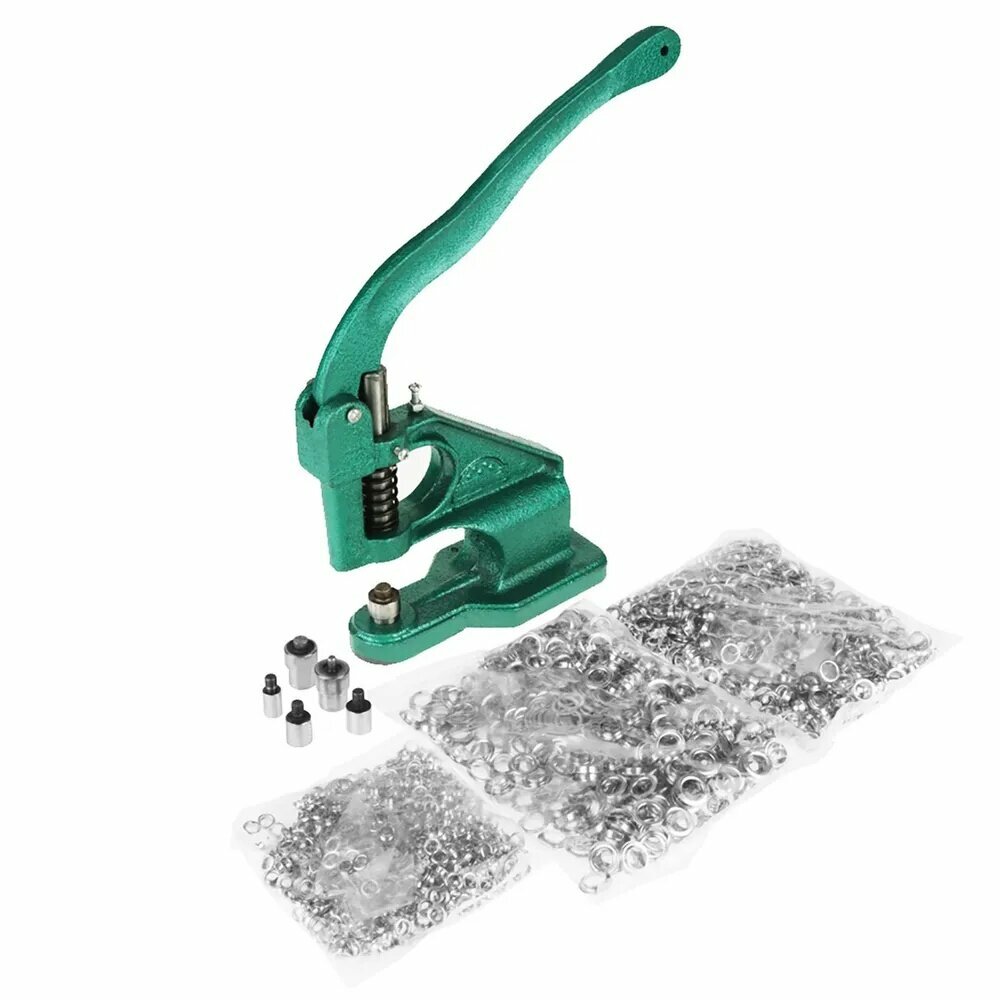 Ручной пресс для люверсов с 3 матрицами 6 мм, 10 мм, 12 мм, сверхпрочный ручной пробойник для кожи, ткани и холста