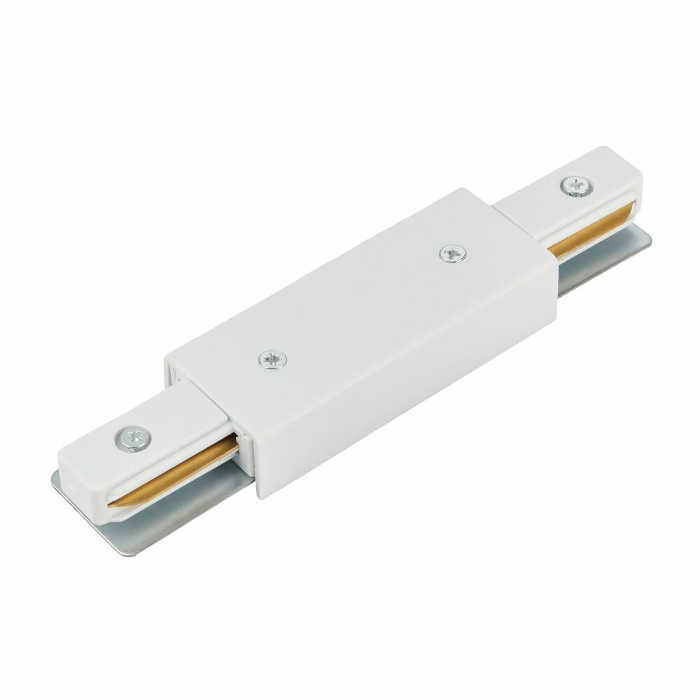 MyFar Коннектор прямой с вводом питания для шинопровода накладного Single MT0101-CP-W