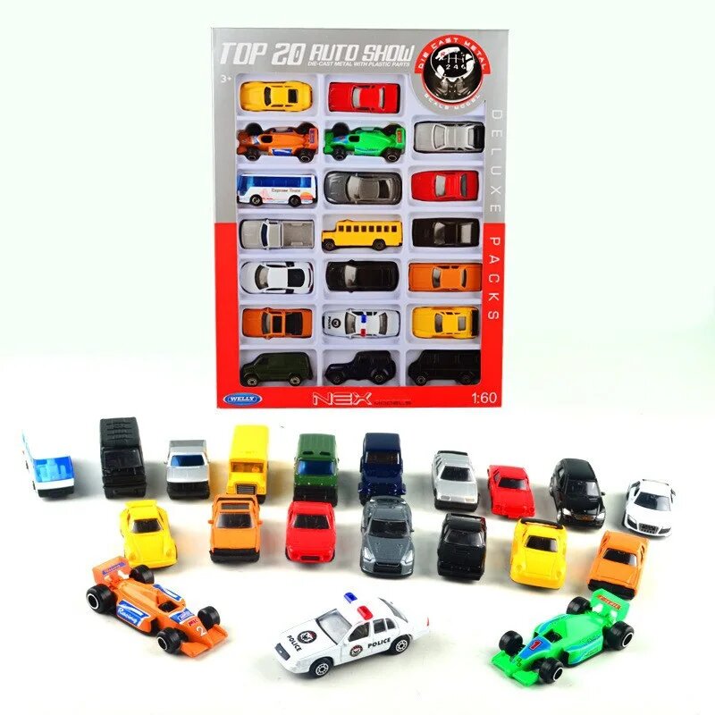 WELLY 1:64 Автомобили Top 20 Auto Show, 16 шт, Auto