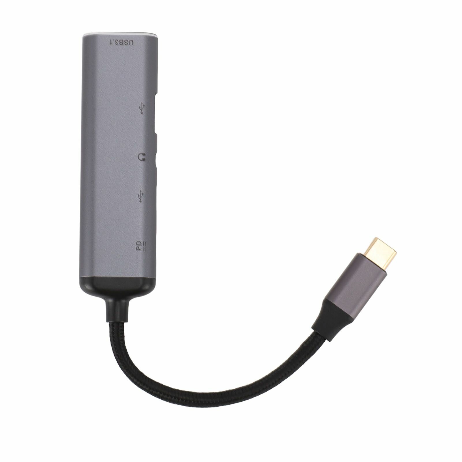 Многопортовый адаптер USB C Hub 5 в 1 с разъемом для наушников 3,5 мм USB3.1 USB2.0 Тип A Порт зарядки PD для телефона IOS-планшета