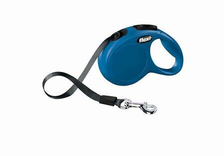 FLEXI NEW CLASSIC XS 3 м до 12 кг рулетка синяя ремень.