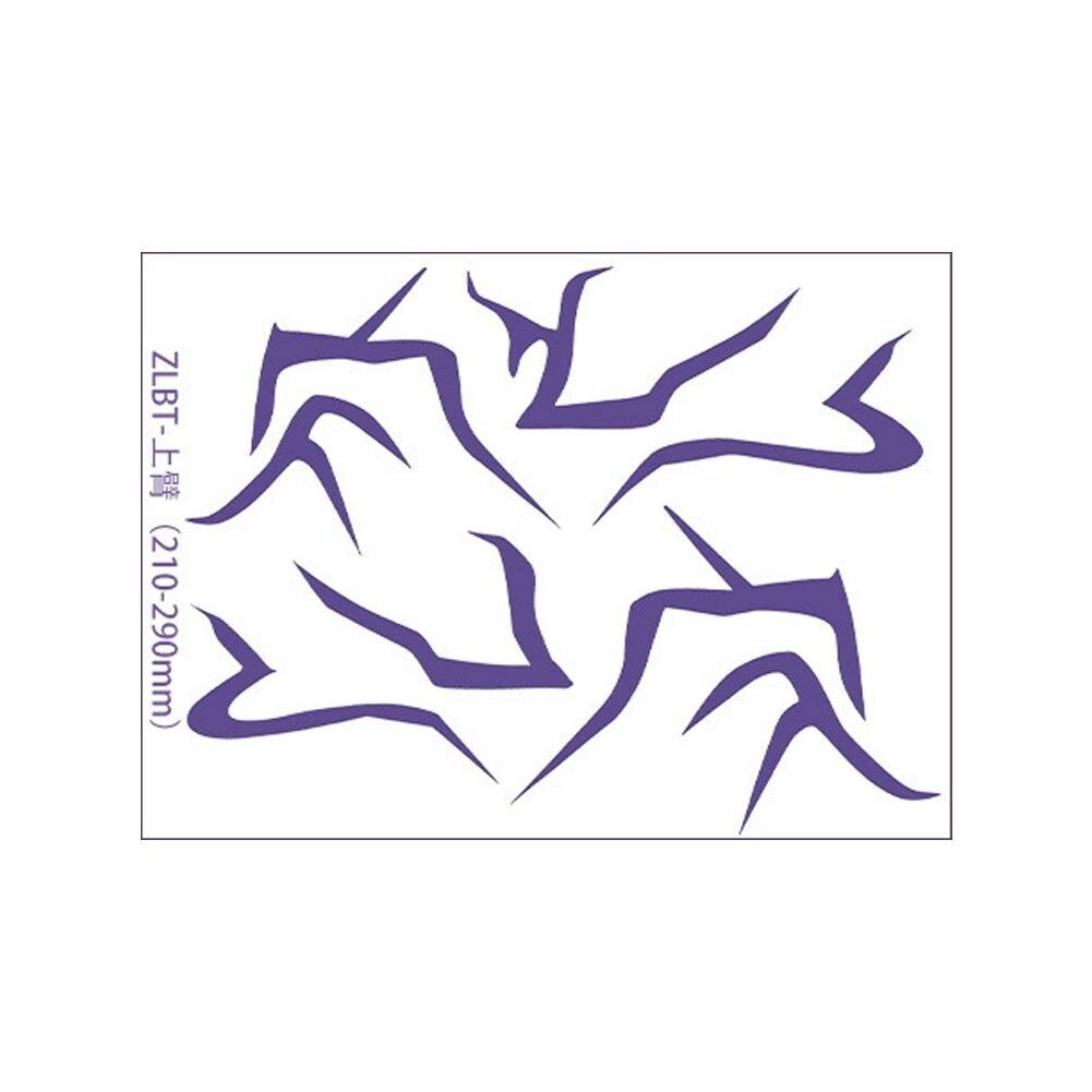 Временные татуировки по мотивам аниме и фильмов для танцев и косплея, ослепительные временные татуировки-наклейки для косплея, полоски для тела на Хэллоуин.