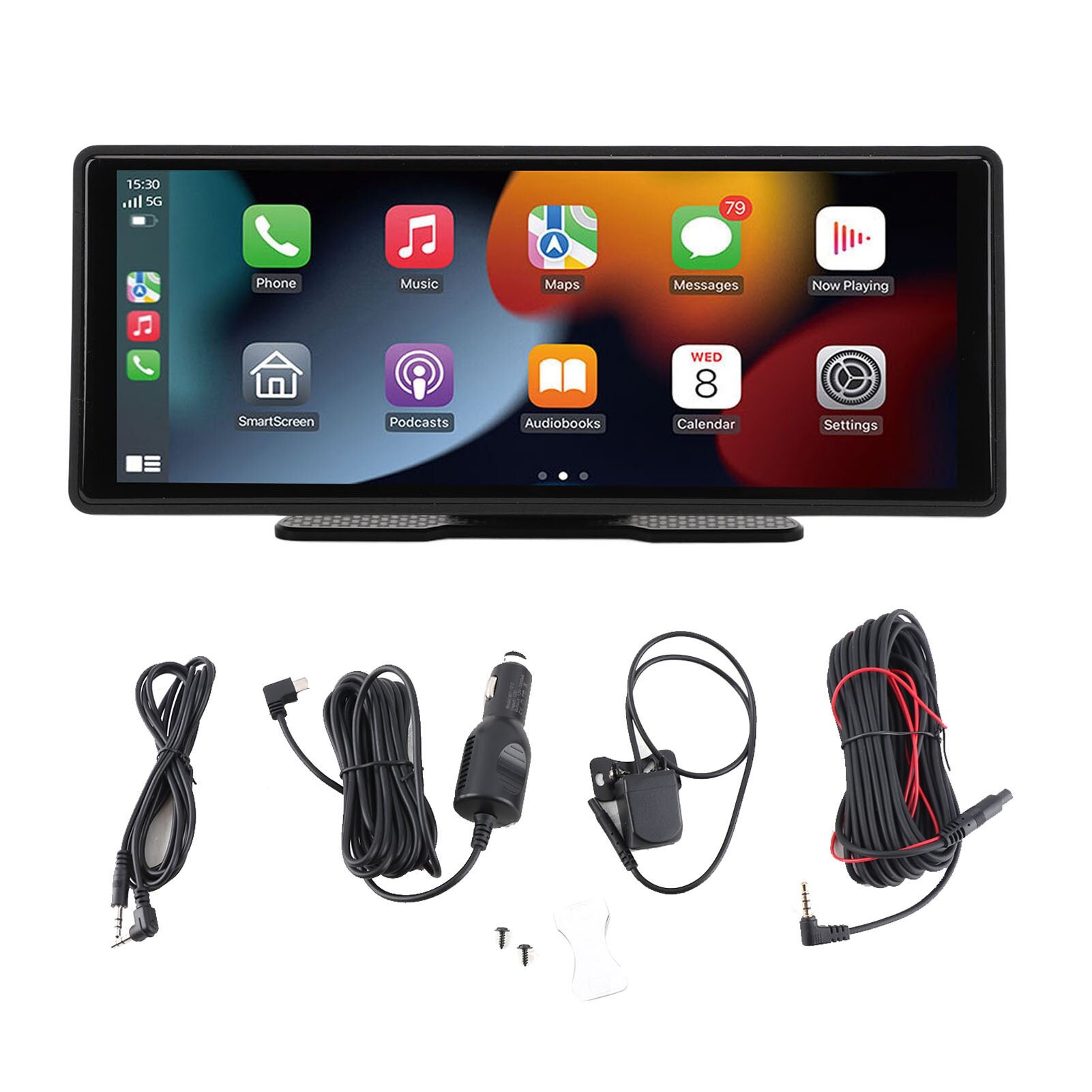 Портативная Автомобильная Стереосистема Голосовое Управление GPS Навигация AUX FM 10,26-Дюймовый Сенсорный Экран Радио Для Carplay Android Auto