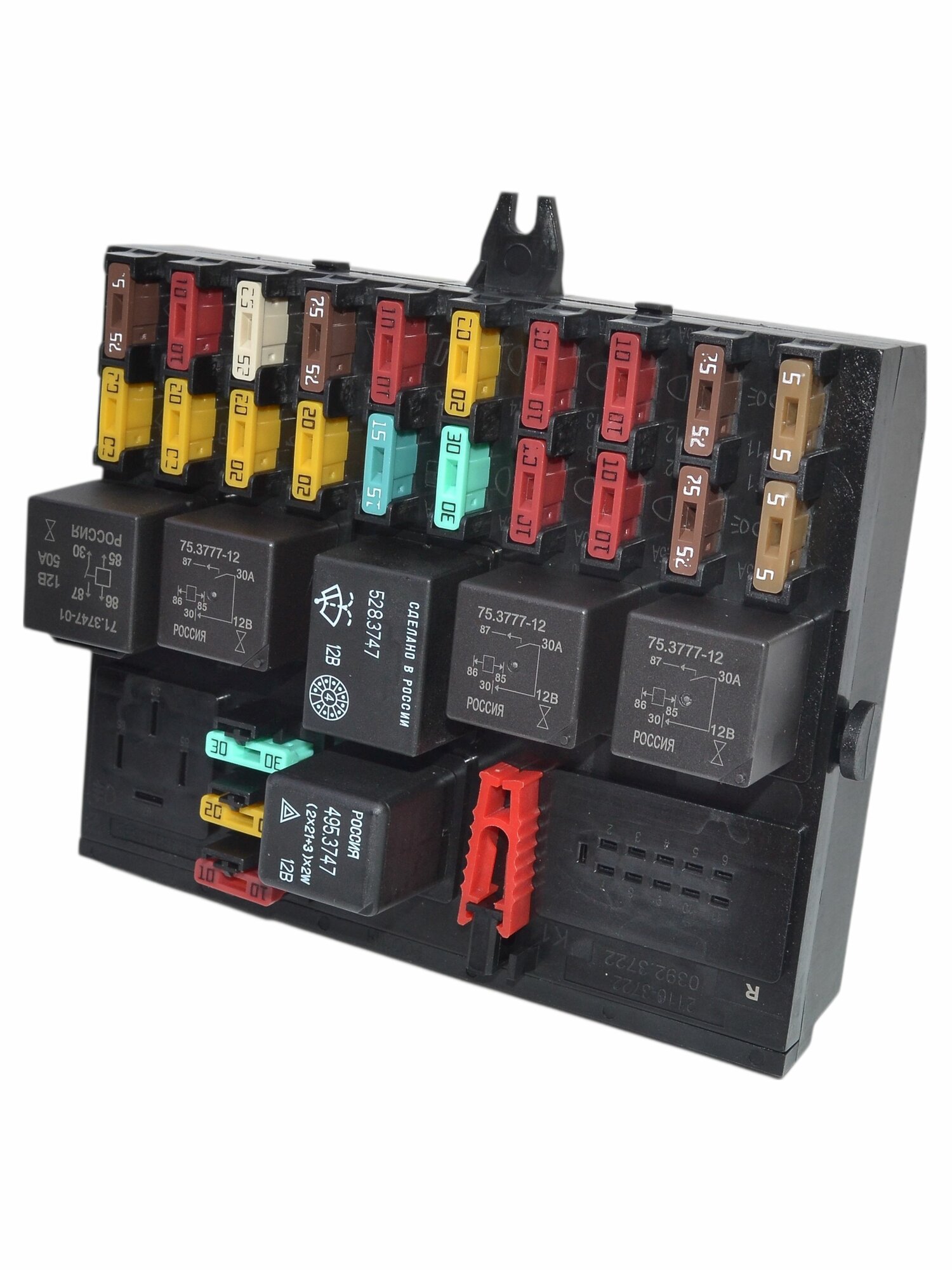 Блок реле и предохранителей (монтажный блок) для ВАЗ 2110, 2111, 2112 (2110-3722)