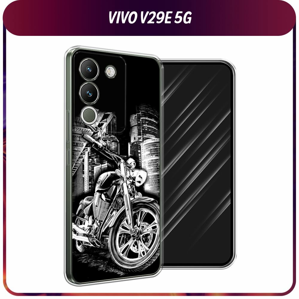 Чехол на Vivo V29e 5G / Виво V29e 5G с принтом "Крутой байк"