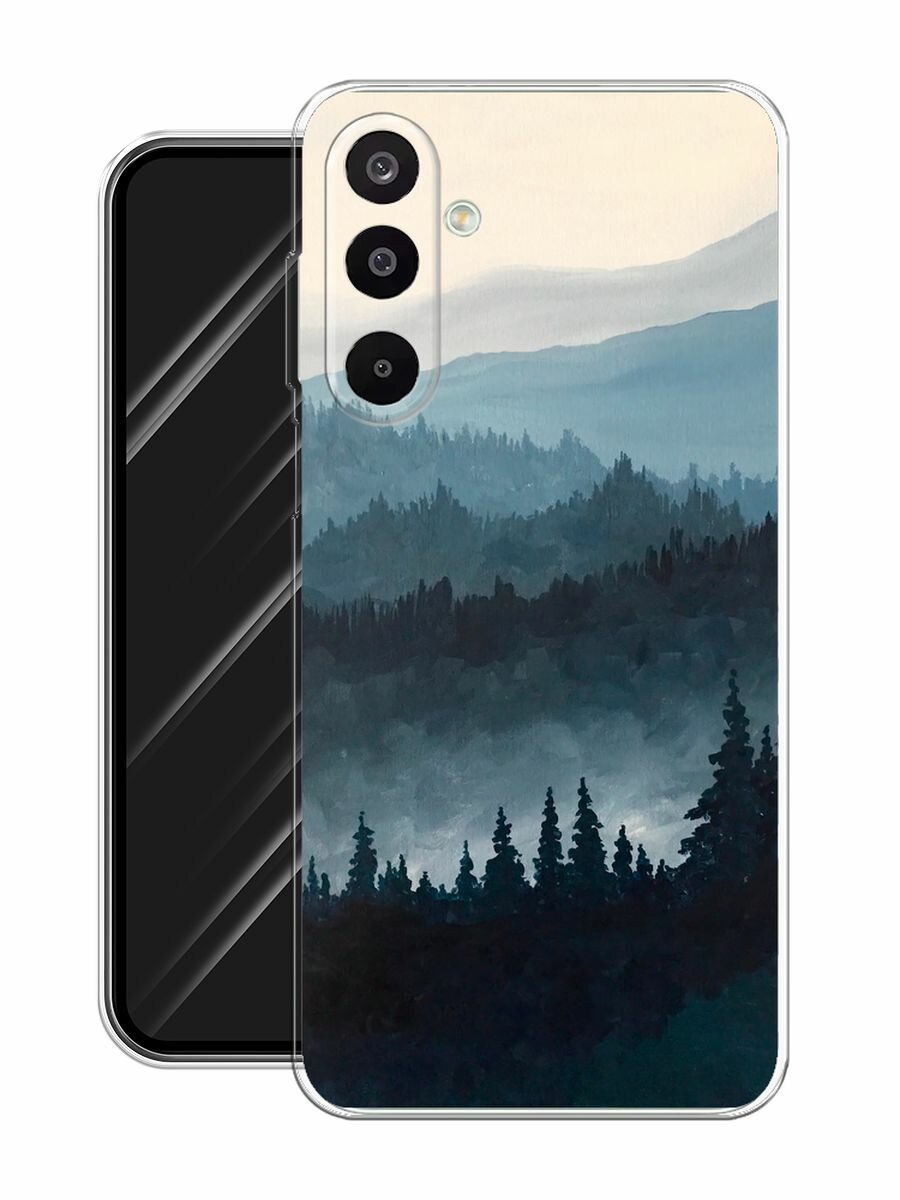 Чехол на Samsung Galaxy M16 / Самсунг Галакси М16 с принтом "Туманные горы" — фото 1