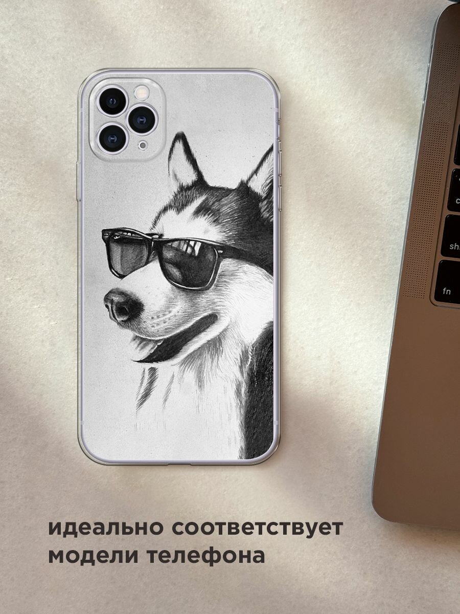 Чехол на Apple iPhone 11 Pro / Айфон 11 Про с принтом "Крутой Хаске" — фото 1